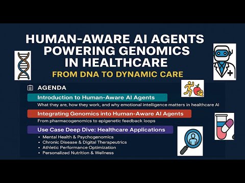 Human-Aware AI Agents Powering Genomics in Healthcare