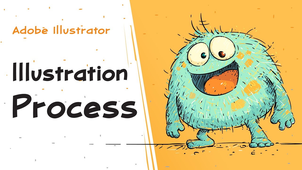 Vector MONSTER. Adobe Illustrator. Cartoon Character