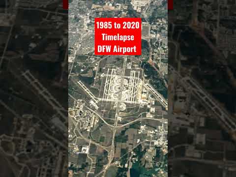 Dollars fort Worth International Airport timelapse Google Earth #climatechange