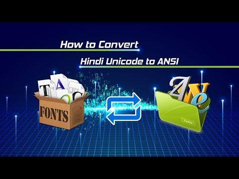 How to Convert Hindi Unicode to ANSI