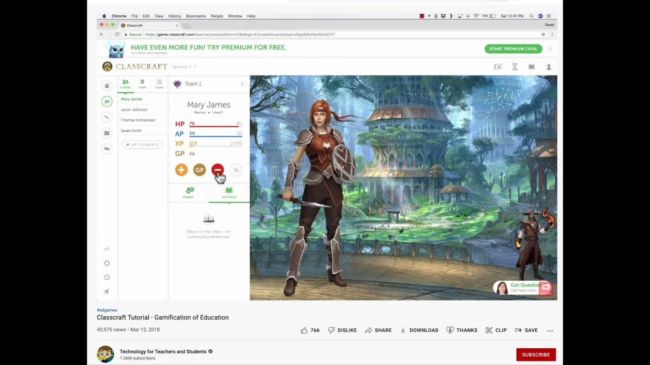 Clip- Classcraft Gamified Behavior Tracking