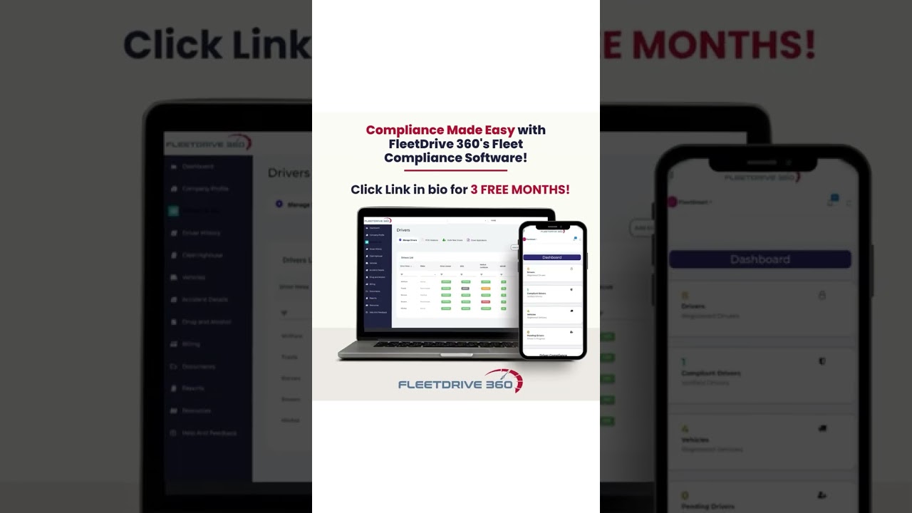 FleetDrive 360's  Fleet Compliance software | @fleetdrive360