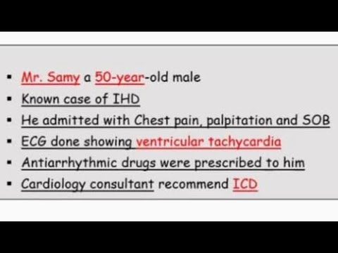 Session 12/06, Comm.; 1- Middle age had V-Tach. for ICD, 2- Young pt. diagnosed as UC for steroids