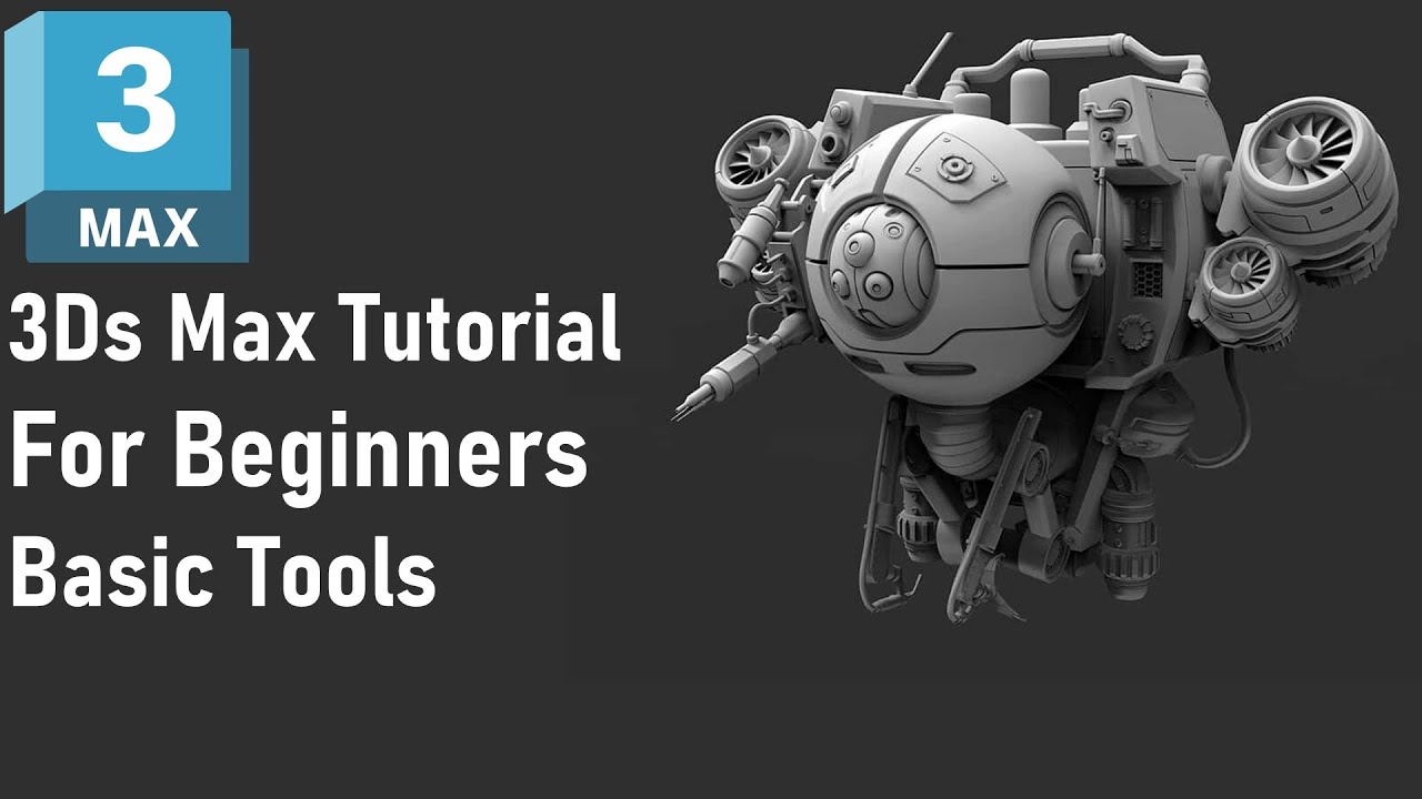 3ds Max Tutorial: 3D Modeling Is Easy For Beginners (Basic Tools)
