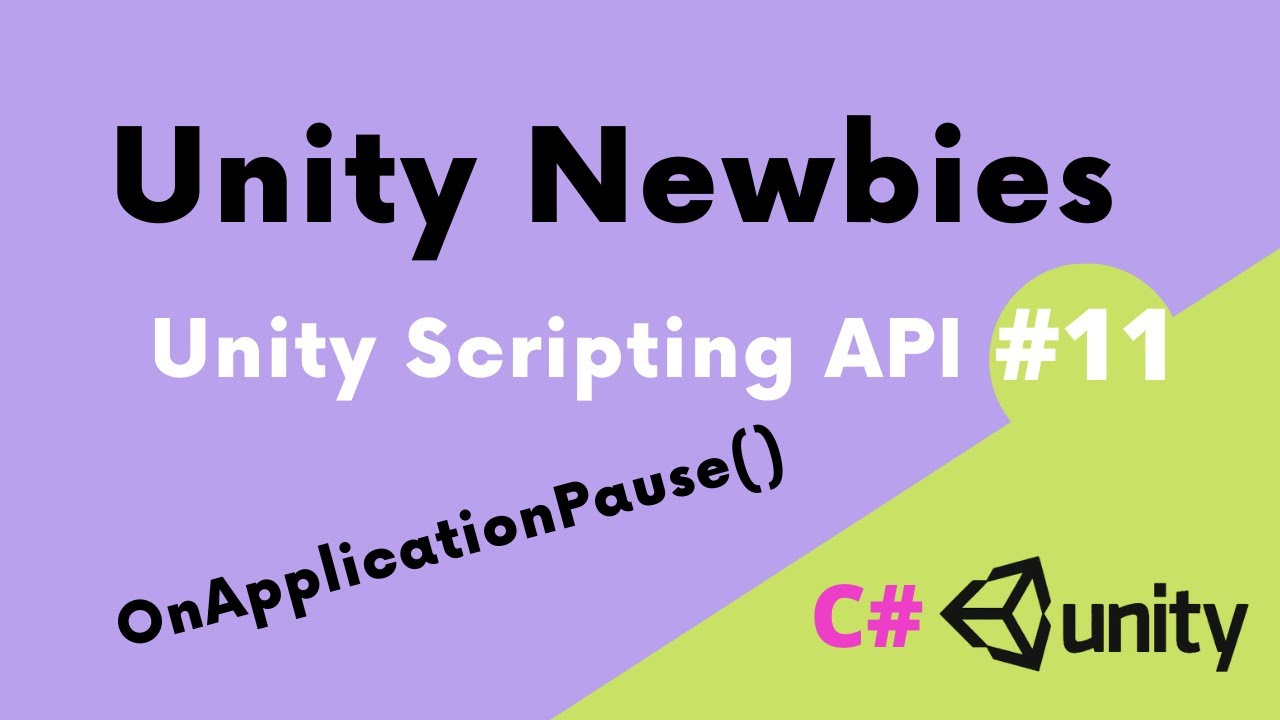 Unity Scripting API #11: OnApplicationPause() 📱