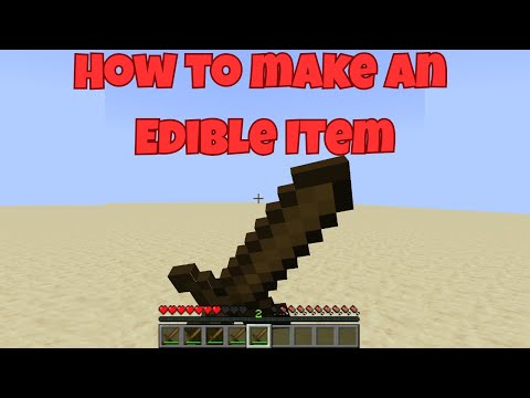How to make an edible item in Minecraft