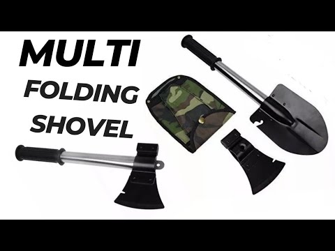 3-in-1 Military Folding Shovel | Ultimate Survival Tool for Camping, Hiking & Emergency Use