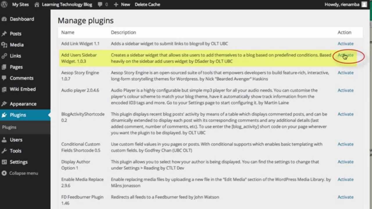 Adding Students to Your Course Blog(How to)