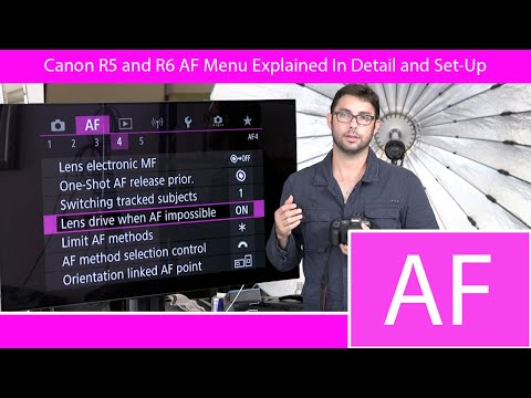Canon R5 & R6: Autofocus menu explained (4147C002)