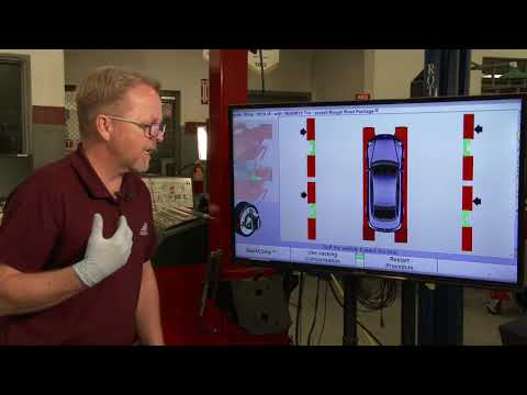 Wheel Alignment Using a Hunter Alignment Machine