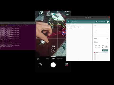 Control de Motor por medio de MQTT, desde Android y MQTT Explorer