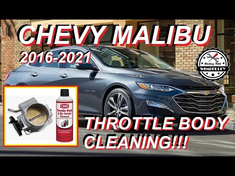 How To Clean the Throttle Body 2016-2021 Chevy Malibu 1.5L Turbo P1101 LS LT Premier TB TBI