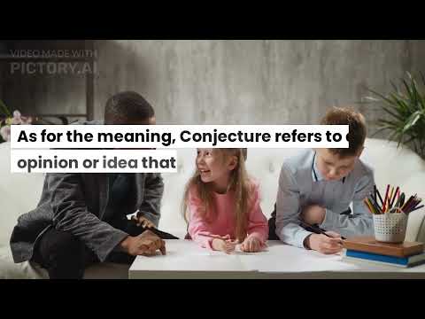 Conjecture | Conjecture Meaning | Conjecture Definition |English Becomes Easy