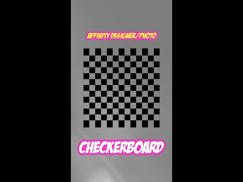 Creating a checkerboard pattern in Affinity Photo/Designer #shorts