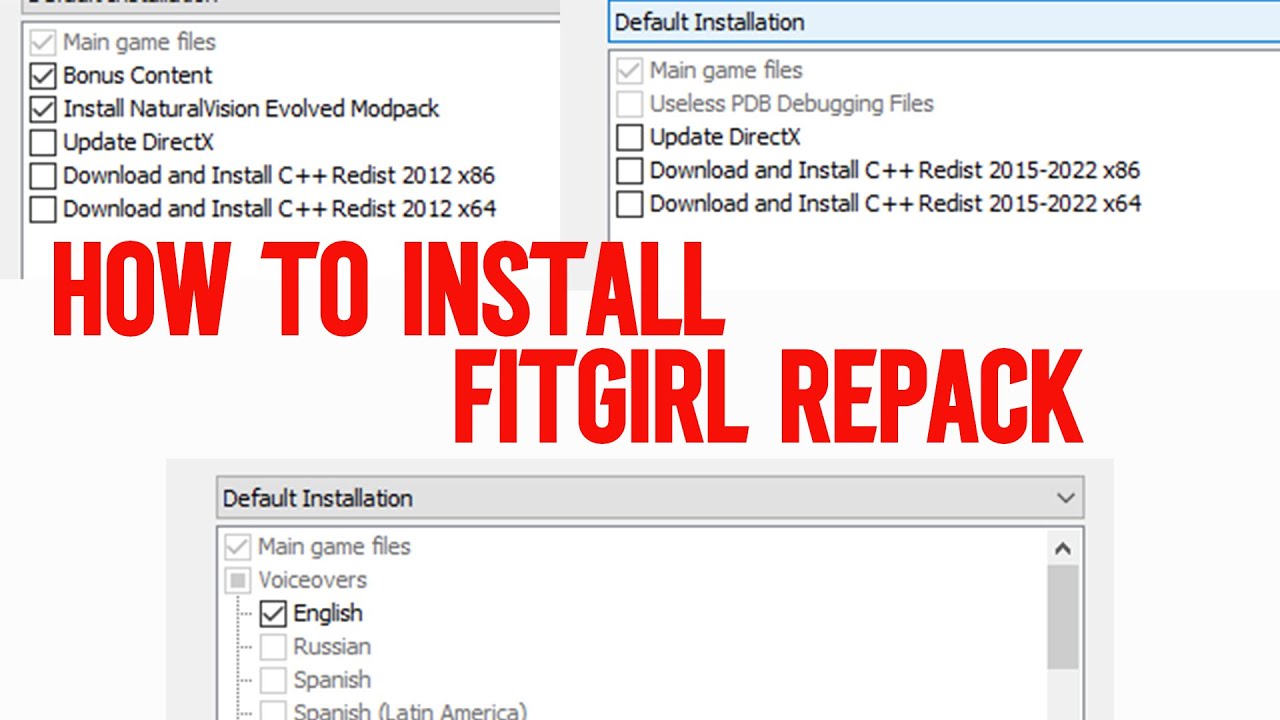 how to install any game from fitgirl repack