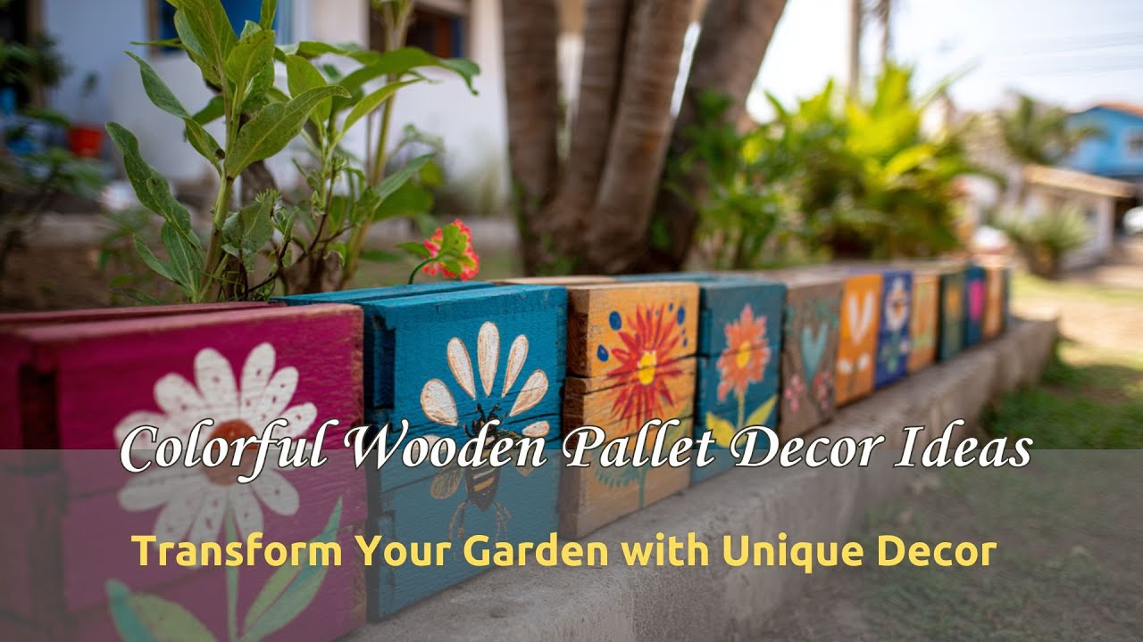 Transform Your Garden with Unique and Colorful Wooden Pallet Decor Ideas