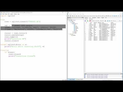 SQLite & Python - 10 - Delete (DROP) Tables, Views, Rows