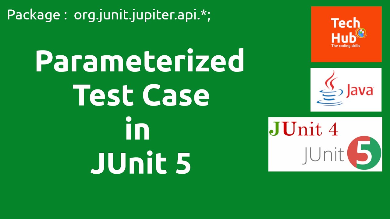 Parameterized Test Case in JUnit 5 | Java | TechHub