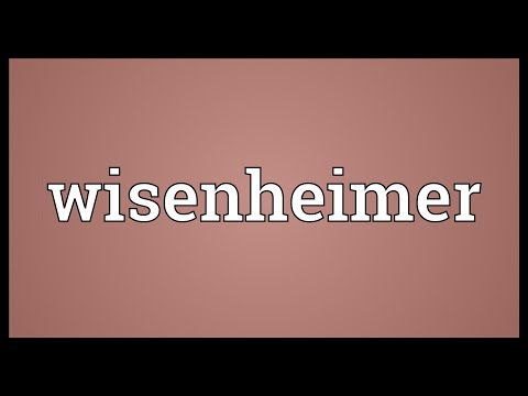 Wisenheimer Meaning
