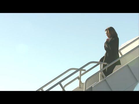 Kamala Harris arrives in LA to visit Monterey Park
