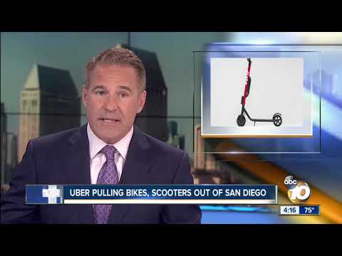 Uber pulling bikes, scooters out of San Diego