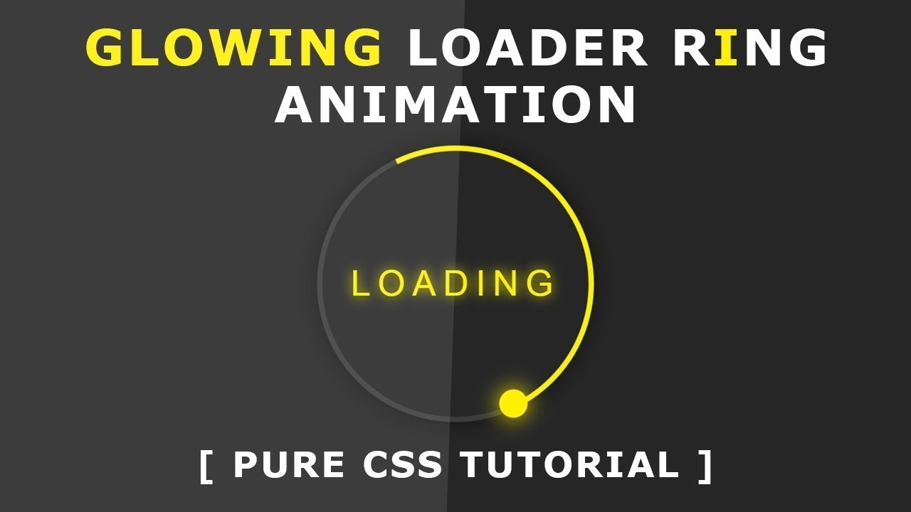 Glowing Loader Ring Animation || How To Create CSS3 Spinning Preloader || Code With Developer