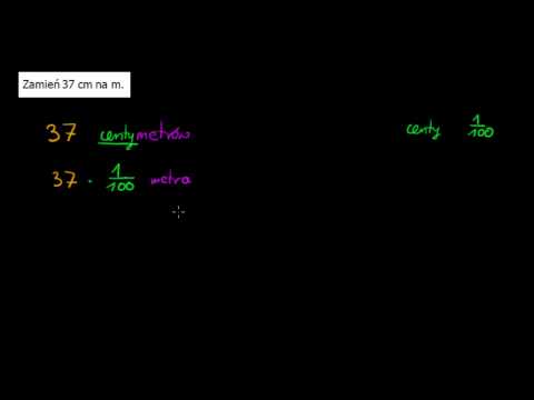 Zamiana jednostek: centymetry na metry (film) | Khan Academy