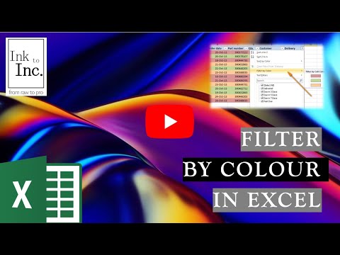 How to filter by color in Excel?