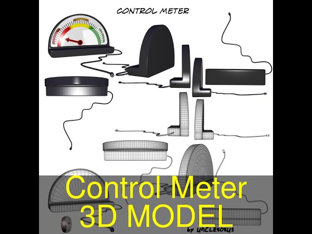 Control Meter 3D Model - FlatPyramid