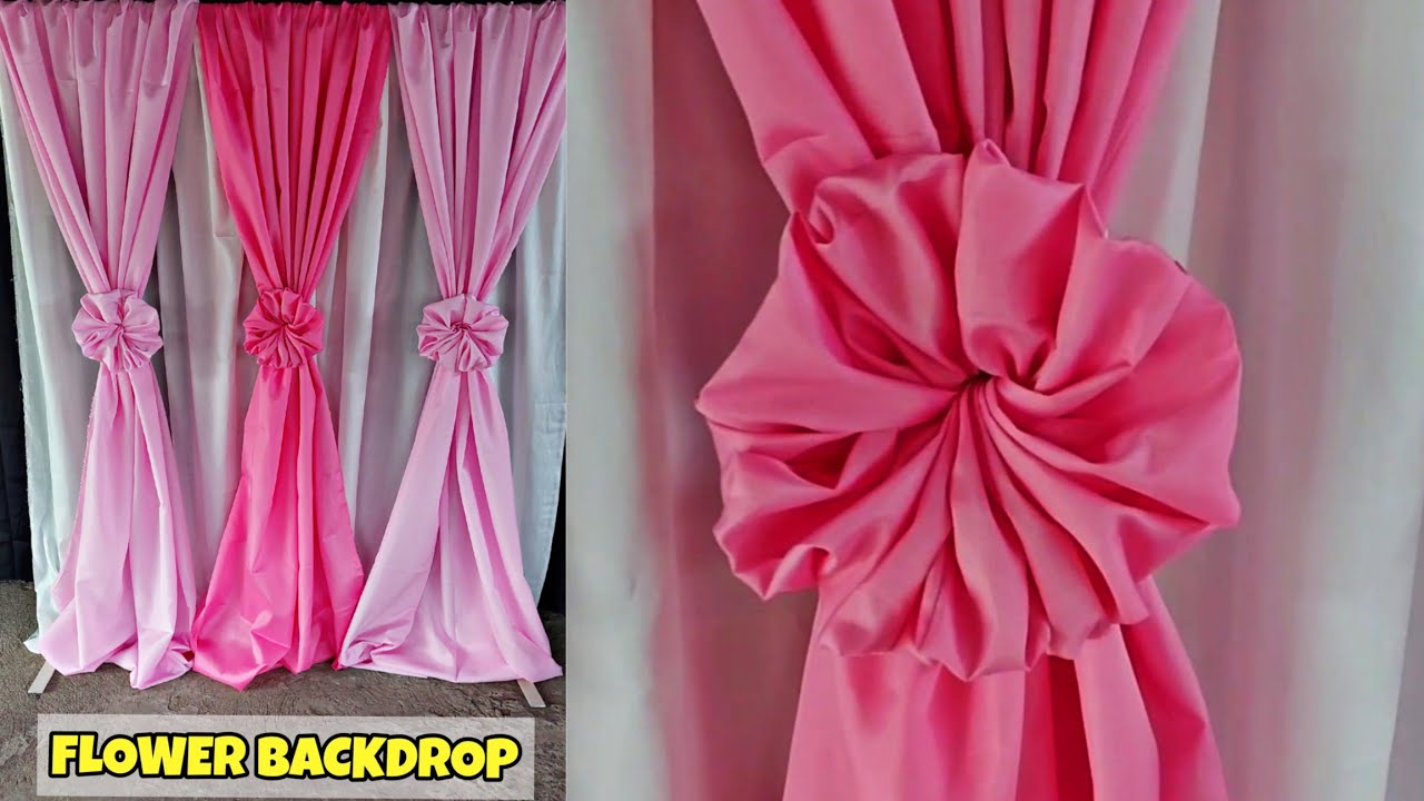 Flower Backdrop Design-1 Tutorial #Backdrop #flowers #Diy #stagedecor