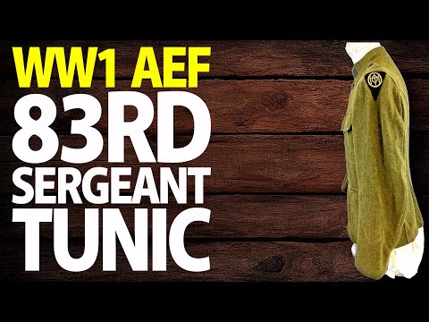 WW1 US AEF 83rd Infantry Sergeant Collar Disc Tunic | Military Uniforms | WWI Collectibles | History