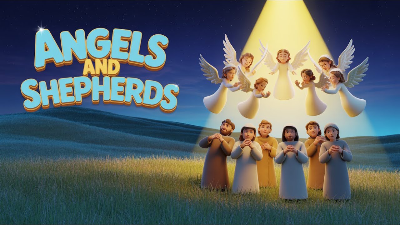 The Angels and the Shepherds | Bible Story for Kids