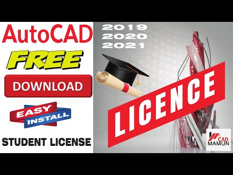 [FREE] DOWNLOAD Auto CAD 2021 । INSTALL FOR 1 YEAR । AUTO DESK STUDENTS LICENSE