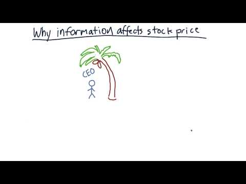 Why information affects stock price