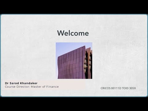Master of Finance at Swinburne University
