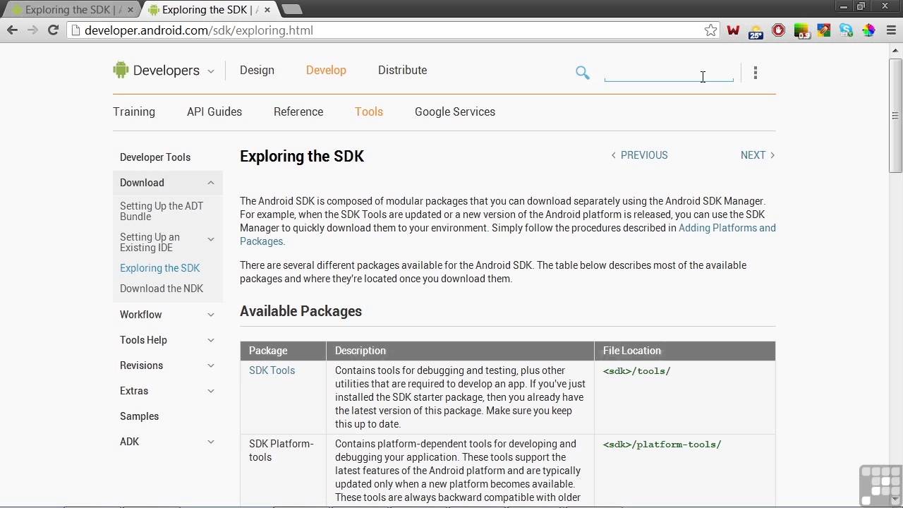 Android App Programming | Android Software Development Kit (SDK)