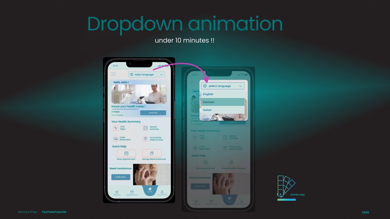 Dropdown animation in Figma UNDER 10 MINUTES!