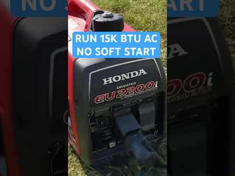 Can a Honda eu2200i run a RV AC unit with no soft start
