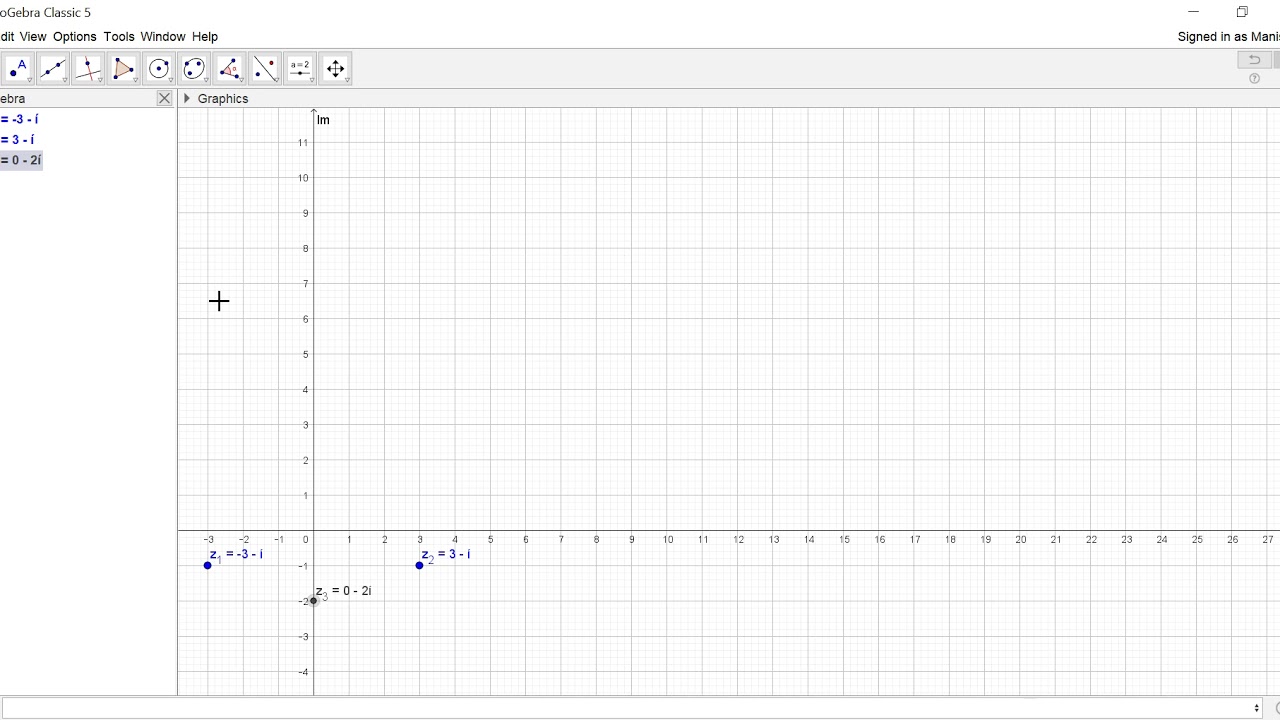 ADDING COMPLEX NUMBERS ON GEOGEBRA(tutorial)