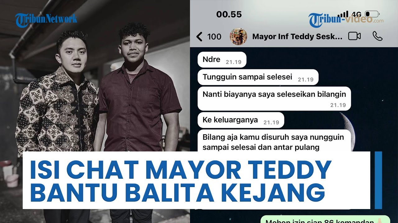 Isi Chat Seskab Prabowo seusai Tolong Balita yang Kejang-kejang, Mayor Teddy Kirimi Uang Rp 10 ...