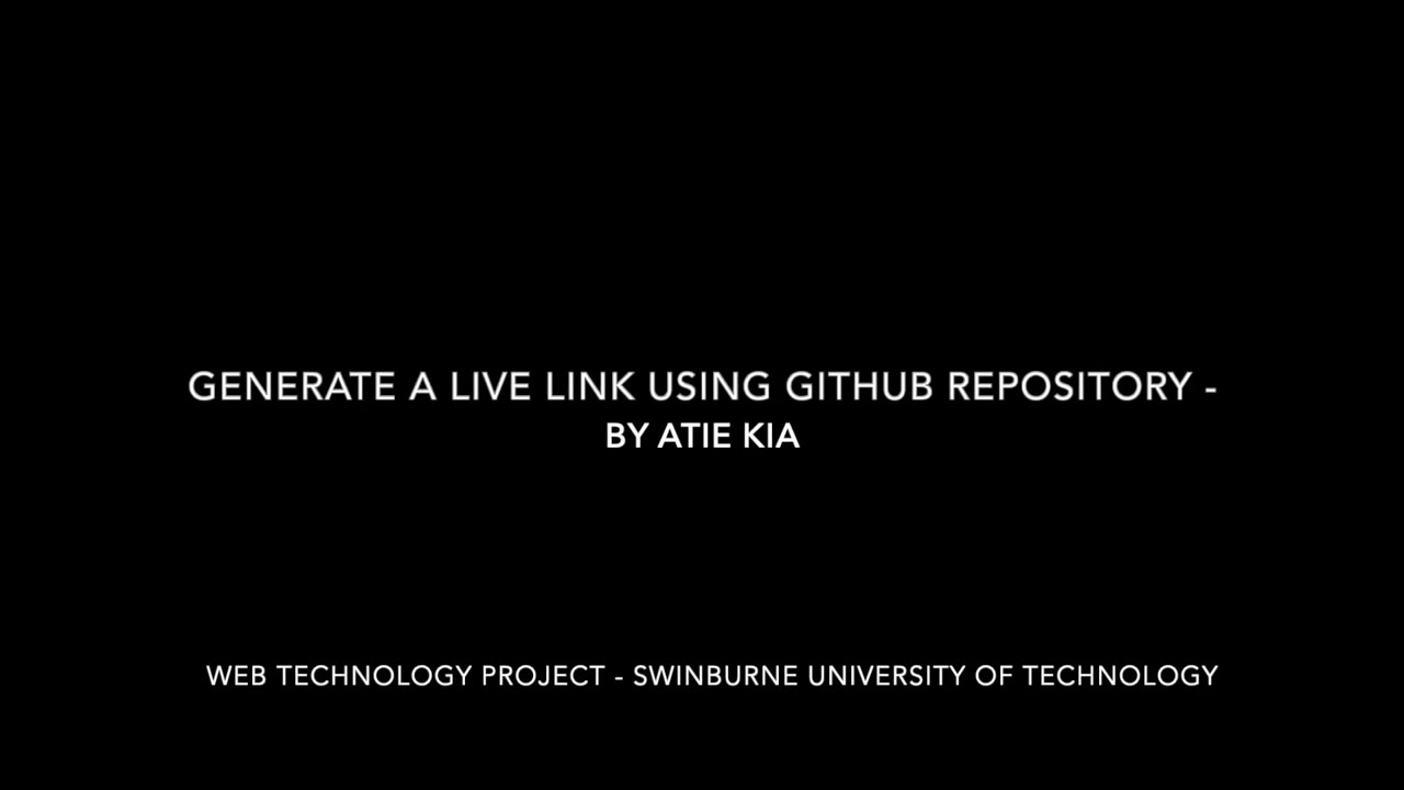 Github Live link