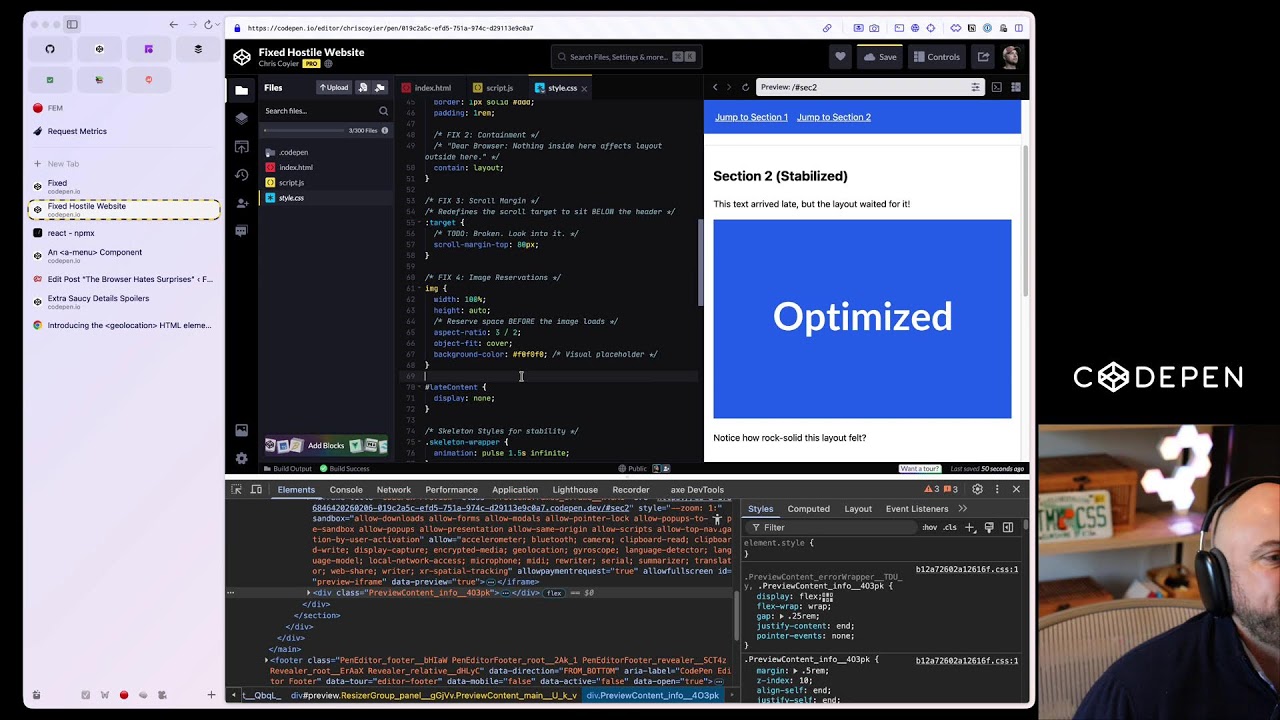 Manual Port of a React Example to a 2.0 Pen