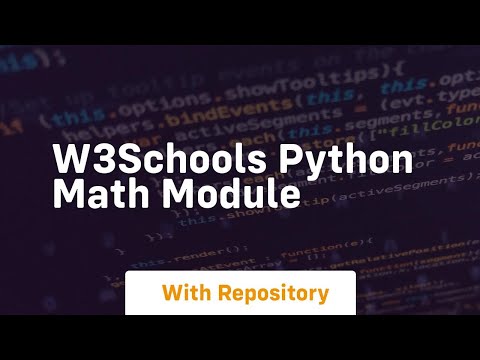 w3schools python math module