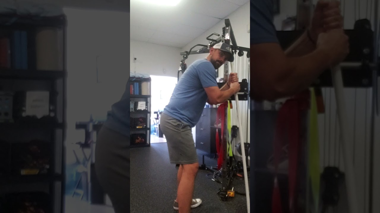 Standing pelvic tilts Exercise