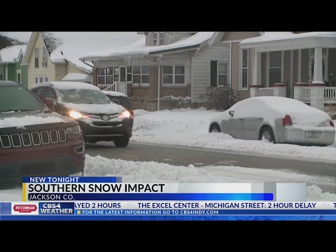 Counties in southern Indiana hit hard by latest snow storm