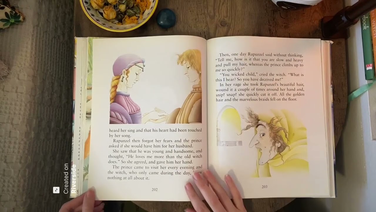 RAPUNZEL🎀 from A Treasury of Fairy Tales 🧚 illustrated by Annie-Claude Martin