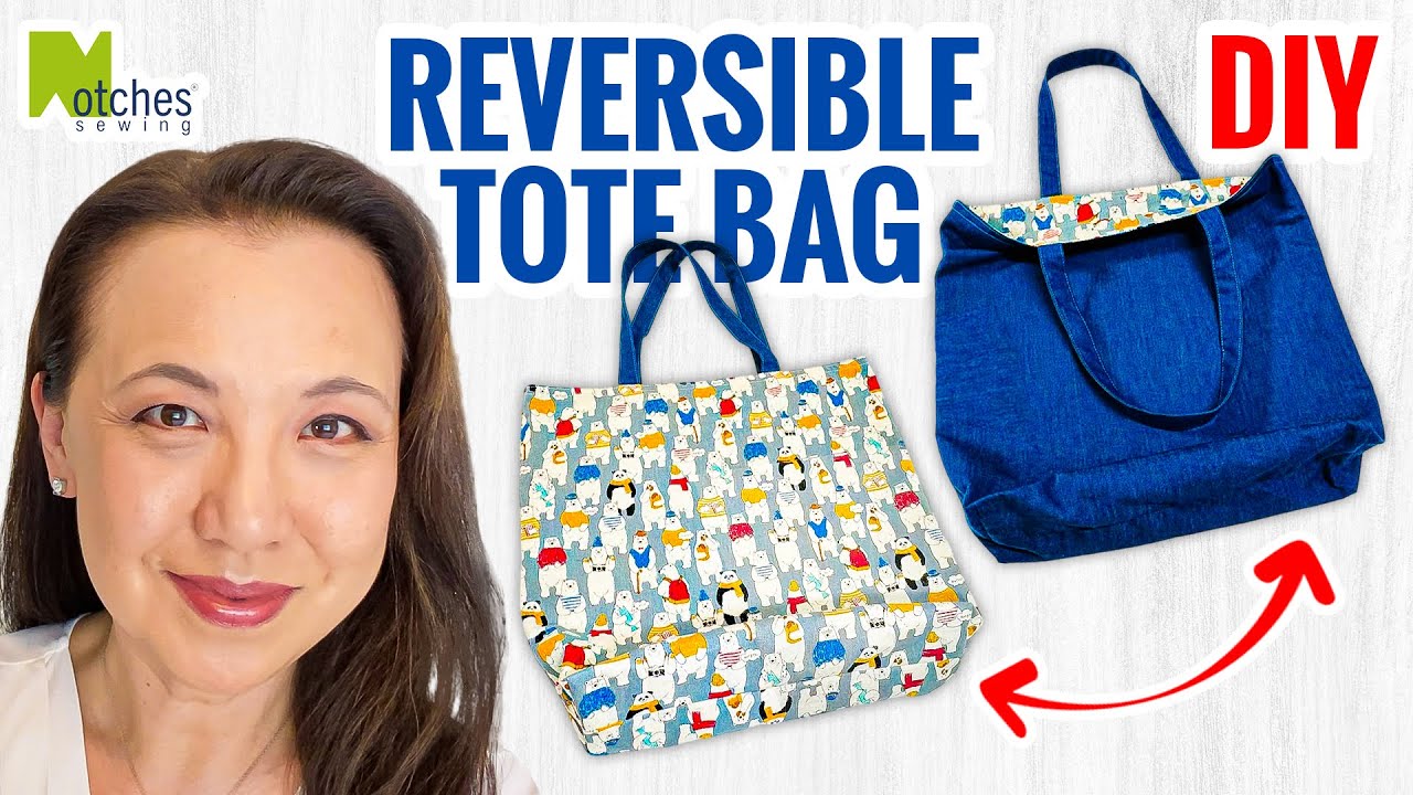 How to Make a Simple Reversible  Lined Tote Bag