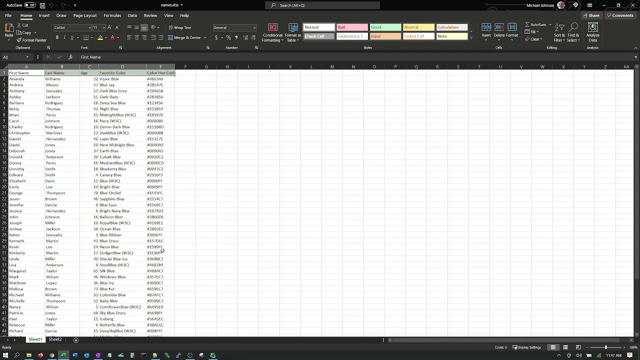 Change Excel column widths with Python