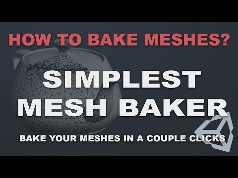 Simplest Mesh Baker - How to Bake Meshes in Unity