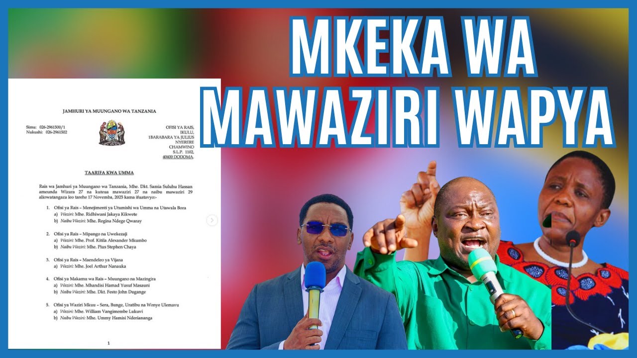 Rais Samia Suluhu Hassan atangaza baraza jipya la mawaziri - Nukta Habari